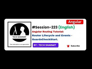 Router Lifecycle event GuardCheckStart in Angular | Angular tutorial in English (Session-223)