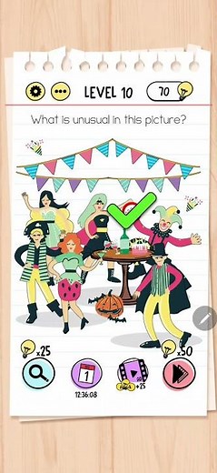 Brain Test Level 10 Solution & Walkthrough | Tricky Puzzles (Android & iOS Shorts)