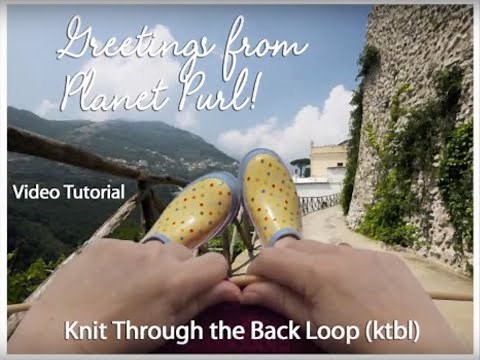 Knit Through the Back Loop (kbl or ktbl)
