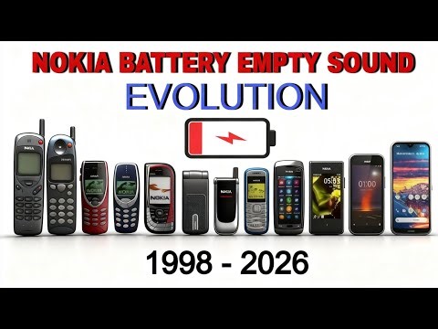 Nokia Battery Empty Sound Evolution (1998 - 2026)