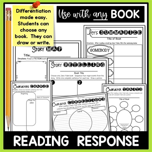 Jane Yolen Author Study with Comprehension Tasks and Writing Activities