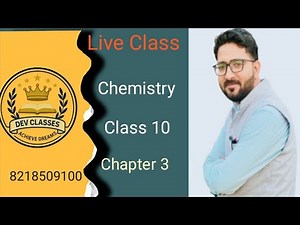 Live Classes with Sumit Sir is live! Class 10 / metal and non metal