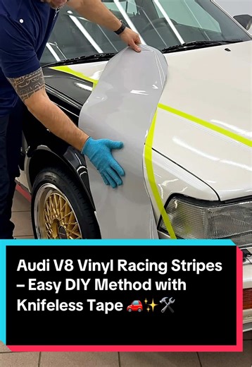 Audi V8 Racing Stripes: Easy DIY with Knifeless Tape