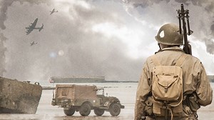 American Gi Stands On Beach At D-day Stock Motion Graphics SBV-302614735 - Storyblocks