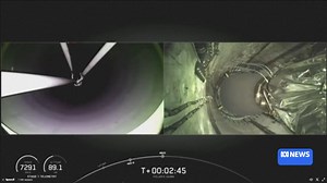 10K views · 50 reactions | SpaceX has successfully launched a mission to venture further from Earth than any space program since the Apollo in 1972. The passengers onboard the Dragon capsule are attempting to become the first-ever private citizens to carry out a spacewalk in what is considered the riskiest operation under the company’s Polaris program. Personalise your news & stay in the know with the ABC NEWS app https://ab.co/abcnewsapp | ABC News | Facebook