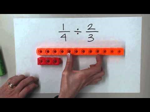 Unifix Cubes Fraction Divided by Fraction