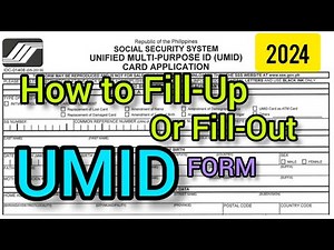 How to Fill-up or Fill-out UMID Form | Paano ifill-up ang UMID Form