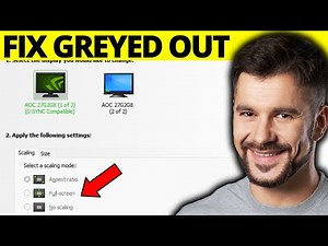 Fix NVIDIA Control Panel Scaling Greyed Out - Full Guide