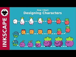 Inkscape Speed Art: How I start designing characters [Subtitled]