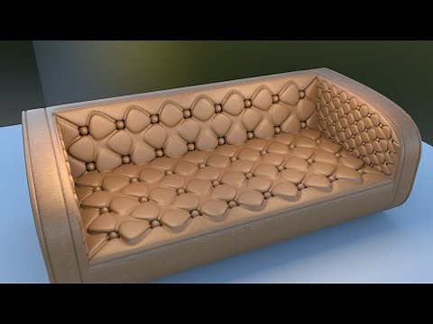 Modelling a ChesterField Sofa In Maya 2020