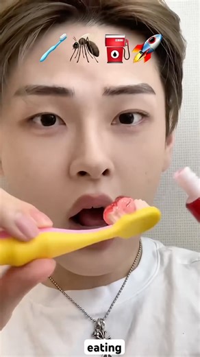 toothpaste eating challenge #eatingchallenge #mukbang