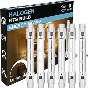 R7S Halogen Light Bulbs 120V 150W,6 Pack J78mm T3 J Type Halogen Bulbs, 3 Inch Long Double Ended Light Bulb for Work, Security,Landscape Lights, Dimmable