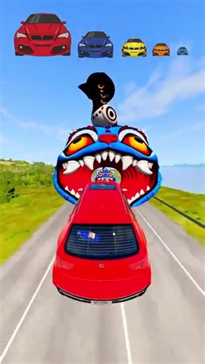 Big & Small Car vs Derpy and Sussie - #beamng