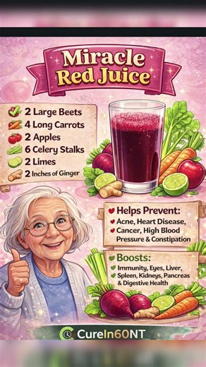 Miracle Red Juice Recipe That Boosts Immunity Heart Digestion Naturally | #shorts #ytfeeds #redjuice