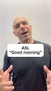ASL: how to sign “good morning“ #SignWithJP #ASL #signlanguage