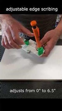 3D printed adjustable edge scribing tool and compass with Mag-Mark #woodworking #tools #hobby #gift