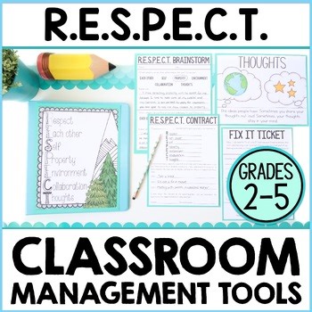 Classroom Behavior Management Plan | Respect & Responsibility Think Sheets