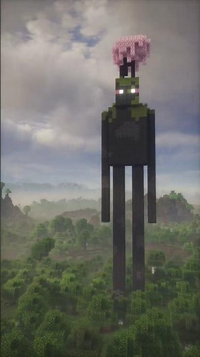 The Giant Enderman That Became One with Nature 🌿💀 | Minecraft Build