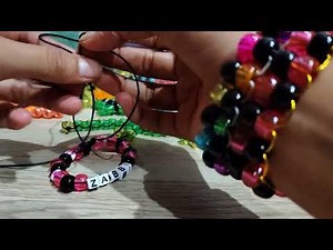 Tutorial! How to tie a bracelet - Kandi bracelet single