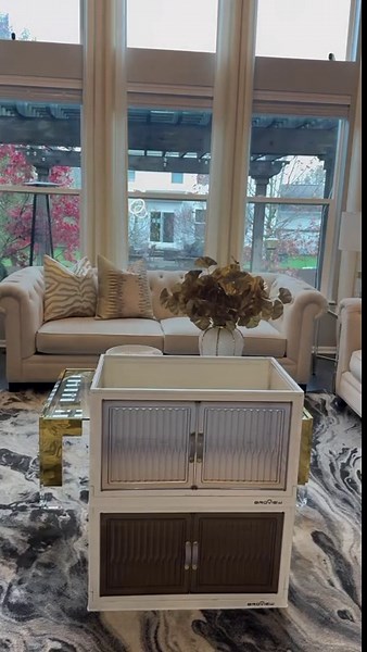 BROVIEW 180Qt Stackable Storage Bins with Lid, Plastic Closet Organizers and Storage Drawer, Collapsible Storage Box with Wheels, Folding Storage Cabinet for Closet Clothes Organization, 3Pack White