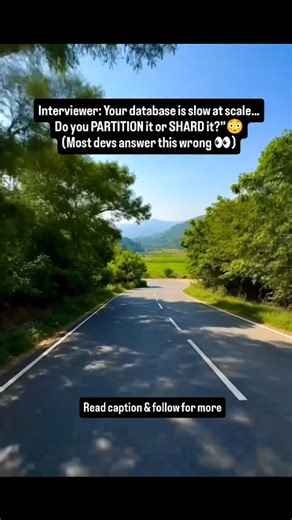 ThisTechGirl | Tech & System Design on Instagram: "Partitioning and sharding both split data — but they solve very different problems. Most system design failures happen when people confuse these two. Partitioning breaks a large table into smaller logical pieces within the same database. It helps queries run faster, improves indexing, and reduces scan time — but it cannot scale beyond one machine. Partitioning 👉 Data split inside the same database 👉 Improves query performance 👉 Still one DB, 