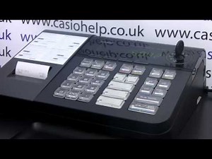 Casio SE-S10 / PCR-T280 Tax Vat Programming How To Set Tax Rate 1 To 20% 'Add On'