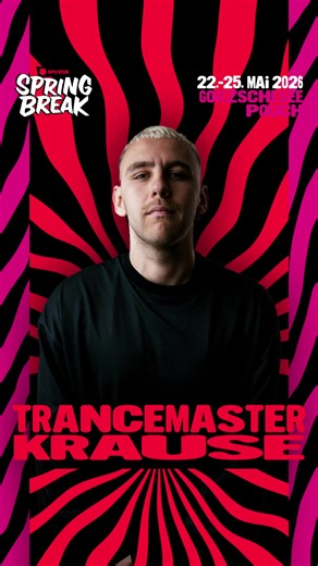 Ihr habt ihn euch gewünscht! @Trancemaster Krause kommt zurück auf die Halbinsel. 📍Goitzschesee, Pouch 5️⃣ Tage Camping direkt am Auto 3️⃣ Tage Festival Warm up Party und Pre-Party ‼️NEU: Tickets könnt ihr als FAN-Tickets (Lieferung per Post) oder als E-Ticket (per Mail) bestellen #sputnikspringbreak #ssb #ssb26 #trancemasterkrause #lineup
