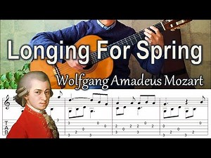 Longing For Spring / W. A. Mozart - Fingerstyle Guitar | TAB