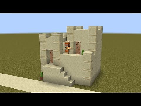How to build a Minecraft Village Cartographer House (1.14 desert)