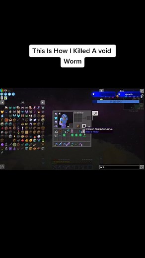 Creepy Void Worm Boss Fight in Better Minecraft