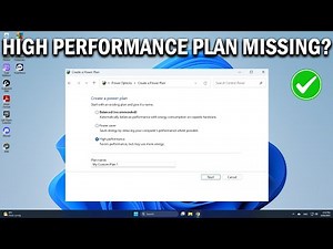 How To Fix Windows 11 High performance power plan Missing - Easy Fix