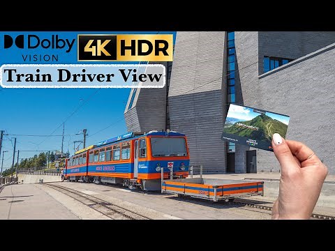 Train Cab ride - Monte Generoso Bahn Railway, Switzerland | Driver view | 4K 60fps HDR video