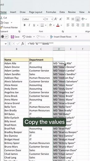 Create Employee Folders Automatically in Excel | Time-Saving Excel Trick