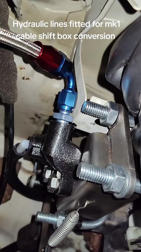 Hydraulic Lines Fitted for MK1 Cable Shift Box Conversion