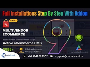 Active eCommerce CMS | Full Installations | Step By Step | With All Addon