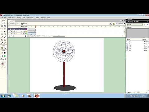 Macromedia flash 8 : Making an electric fan (full video)
