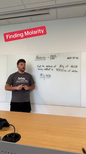 How to find molarity! #molarity #converting #chemistry #moles #liters #askrosehomeworkhelp #science