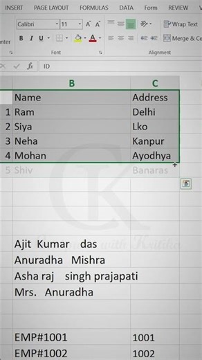 Excel Erase Data Shortcut Trick | MS Excel Tips & Tricks | Computer with Kritika
