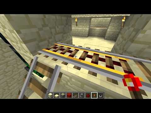 Minecraft Tutorial - Minecart System - Transit Station