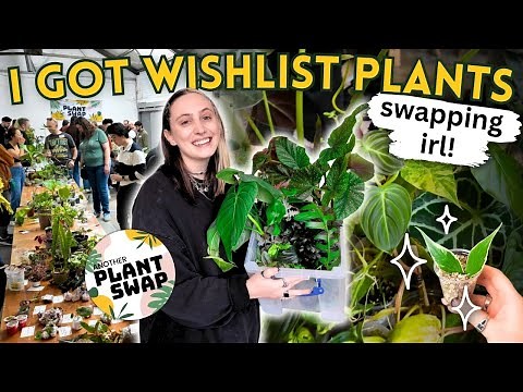 I Got My Wishlist Plants!! 🌿 Swapping IRL at Another Plant Swap