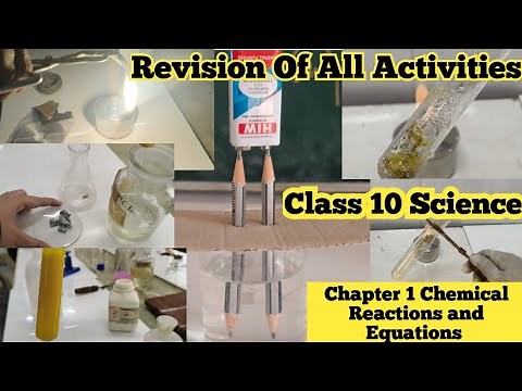 Revision of All activities of chapter 1 Science| Chemical Reactions and Equations | Class 10