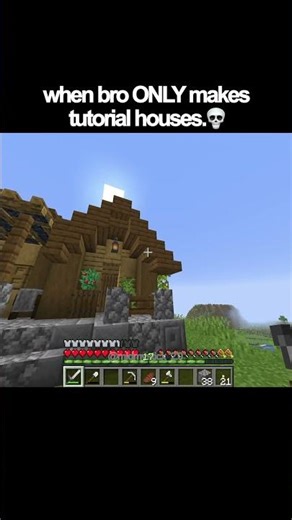 when bro ONLY makes tutorial houses