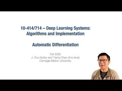Lecture 4 - Automatic Differentiation