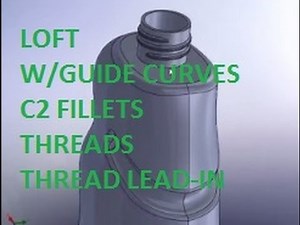 E13 SolidWorks 2008 Loft with guide curves