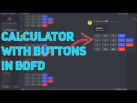 Calculator Command Using Buttons in Bot Designer For Discord | BDFD