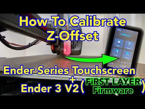 How to Calibrate Z-offset: Ender 3/Pro/V2 + Touchscreen + FiRST LAYER Custom Firmware
