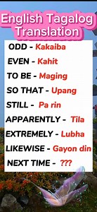 English Tagalog translation ❣️💕 #translation | Learning English Tagalog