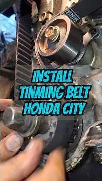 INSTALL TIMING BELT HONDA CITY #timingbelt #hondacity #camshaft #crankshaft #automobile #cityz