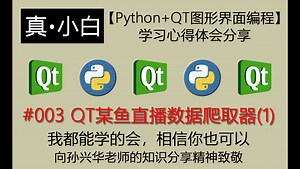 211222#003 QT某鱼直播数据爬取器【Python QT图形界面编程】学习心得体会分享