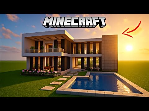 "INSANE Minecraft Modern House Tutorial 🏡 | Best Luxury House Build in Minecraft 2025" | #minecraft